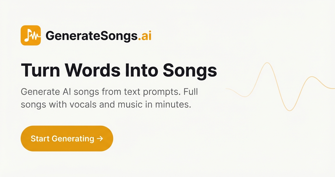 GenerateSongs.ai — AI Song Generator from Text Prompts